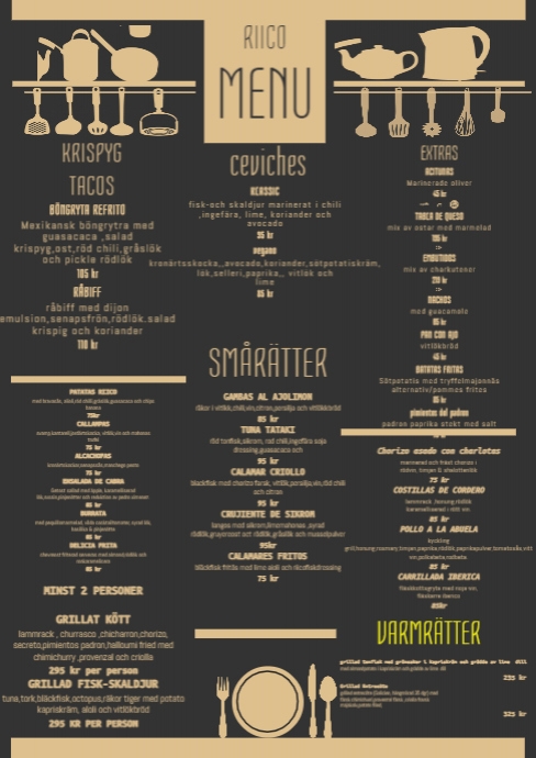 Copy of Copia de Menu | PosterMyWall