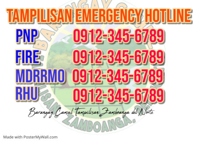 EMERGENCY HOTLINE | PosterMyWall