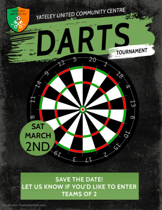 Darts Night Flyer Template | PosterMyWall