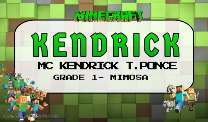 Minecraft Nametag Design | PosterMyWall