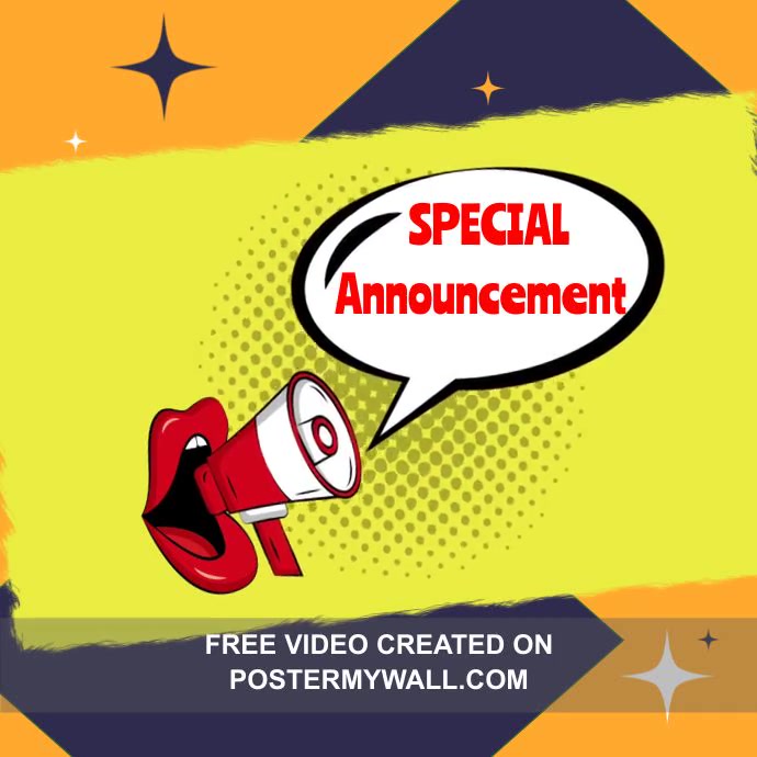 announcement template | PosterMyWall