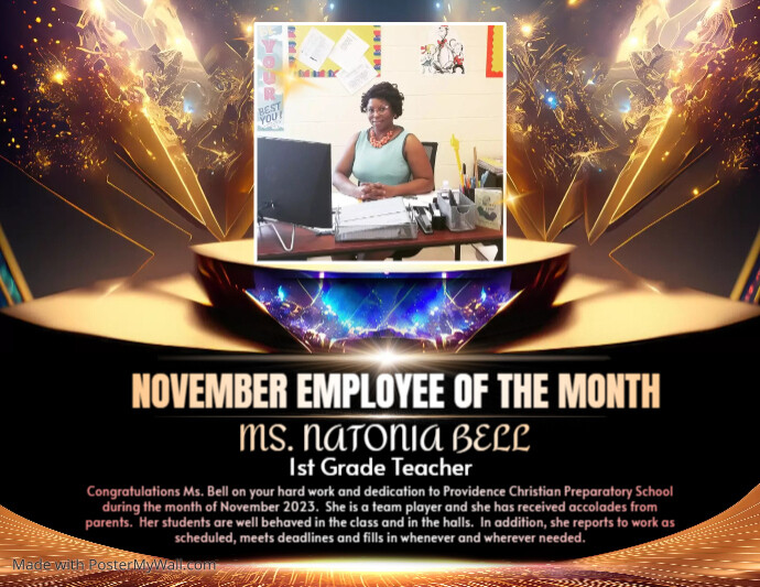 Best Employee Award Announcement Template | PosterMyWall