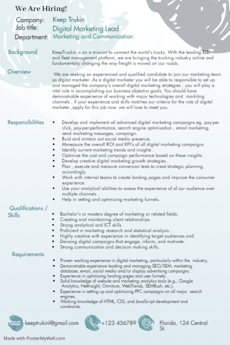 Copy of Copy of Blue Sphere Resume Template | PosterMyWall