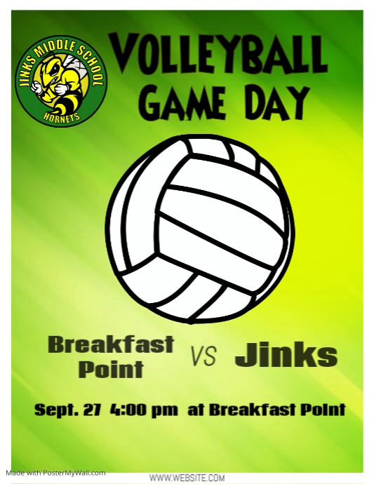 Volleyball Game Day | PosterMyWall