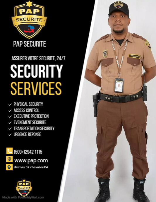 pap securite | PosterMyWall