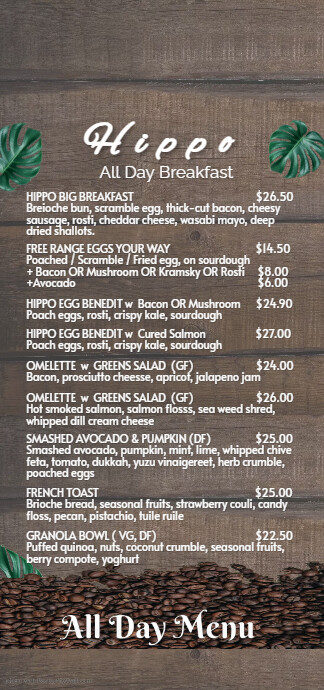 All day menu (1) | PosterMyWall