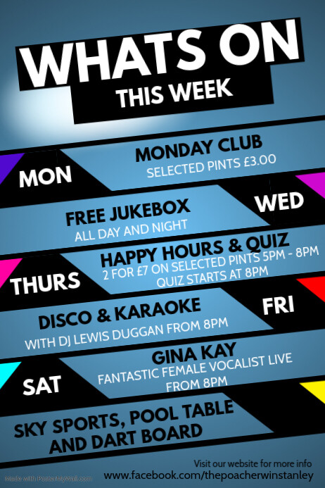 Copy of Upcoming Events Poster Template | PosterMyWall