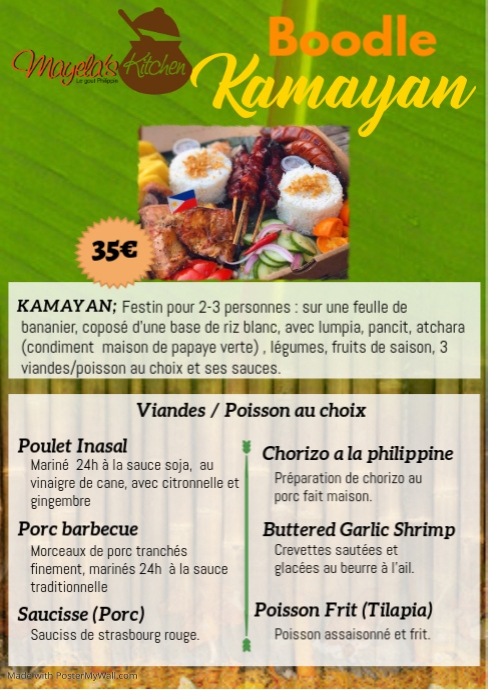 Copy of Tres Kitchen Long Menu List | PosterMyWall