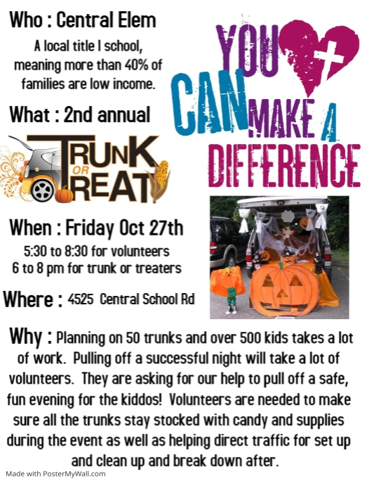 Trunk or Treat | PosterMyWall