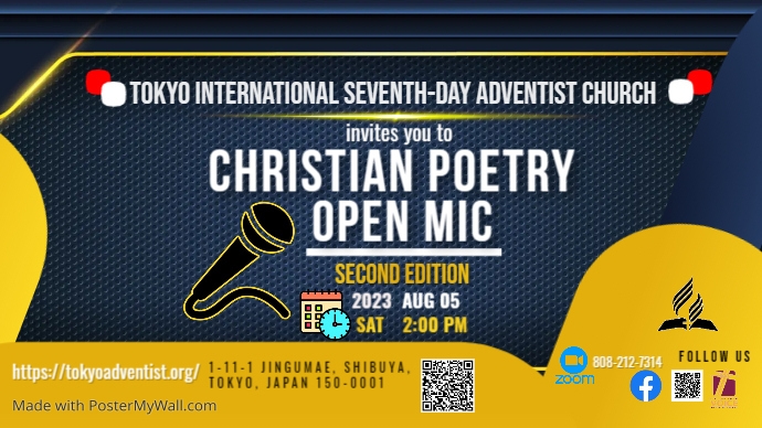 Poetry Open Mic-2nd Edition | PosterMyWall