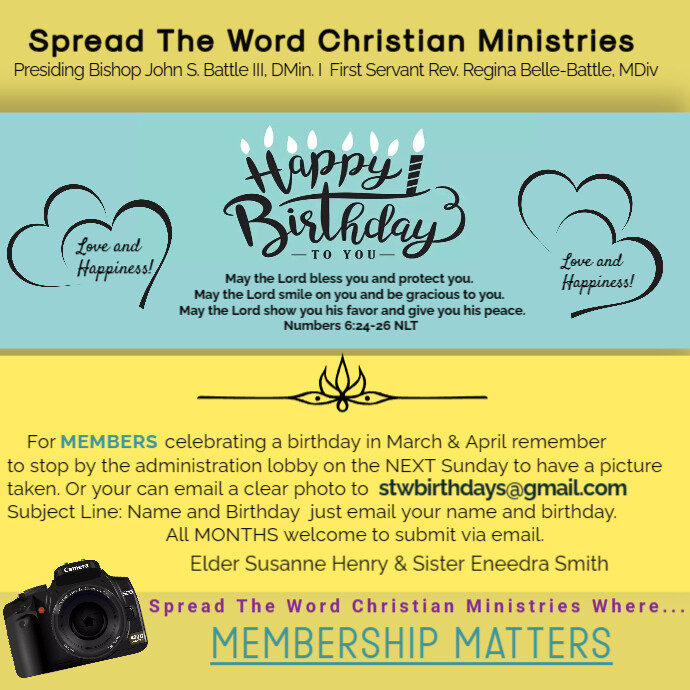 Mbr Matters Monthly Birthday (3) | PosterMyWall