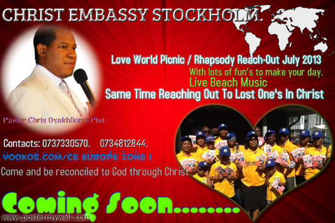 Christ Embassy Stockholm | PosterMyWall
