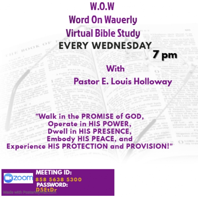Copy of Copy of Weekly Prayer Call flyer | PosterMyWall