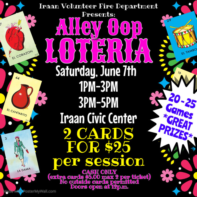 Copy of Mexican Loteria Flyer alley oop | PosterMyWall