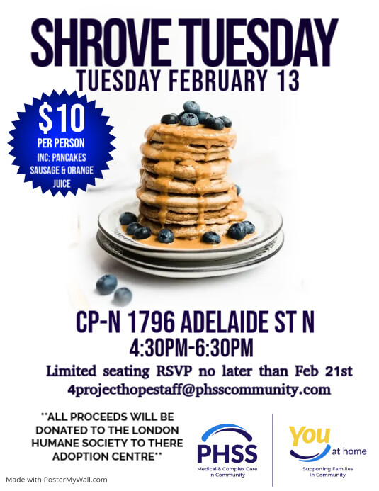 SHROVE TUESDAY | PosterMyWall