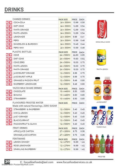 PAGE 30 - drinks | PosterMyWall