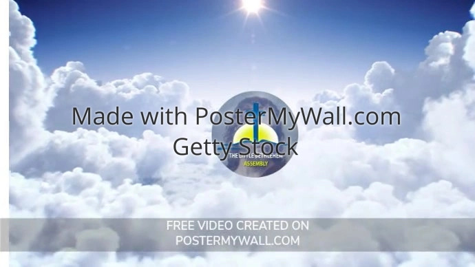 Cloudy Sky Funeral Program Video Template (1) | PosterMyWall