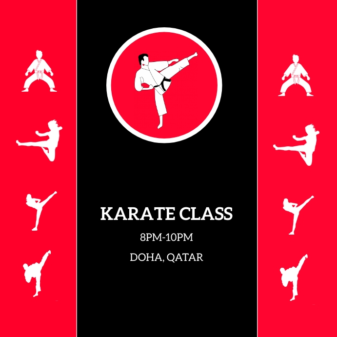 34 KARATE Template | PosterMyWall
