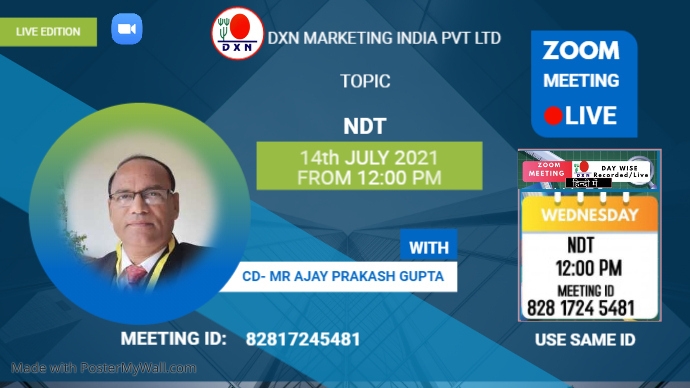Copy of Copy of Zoom meeting flyer | PosterMyWall