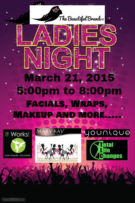 Ladies Night March Madness, Time to get pampered | PosterMyWall