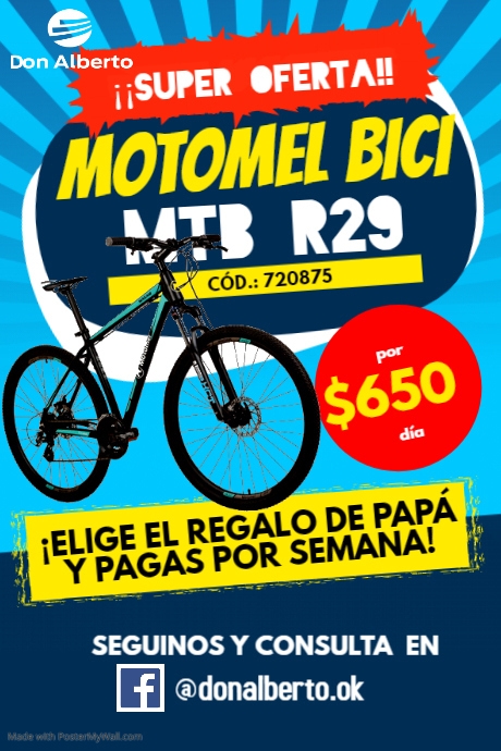 Copia de Bike Rental Service Poster Flyer | PosterMyWall