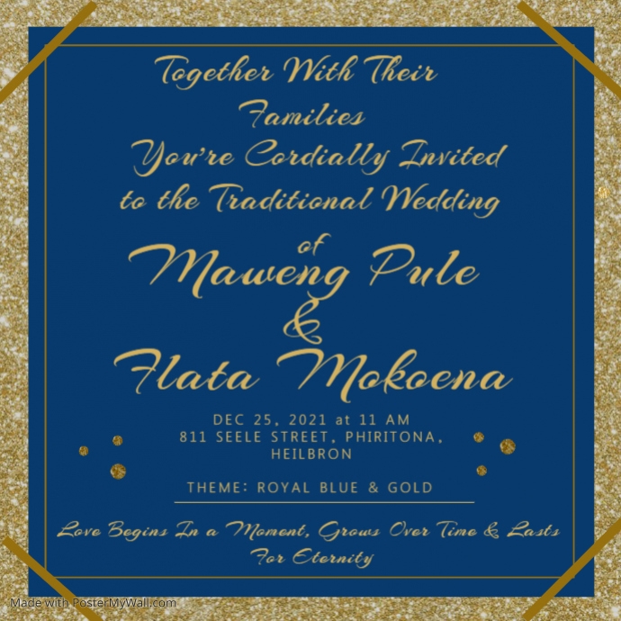 Copy of Golden Gala Party Invitation Template | PosterMyWall