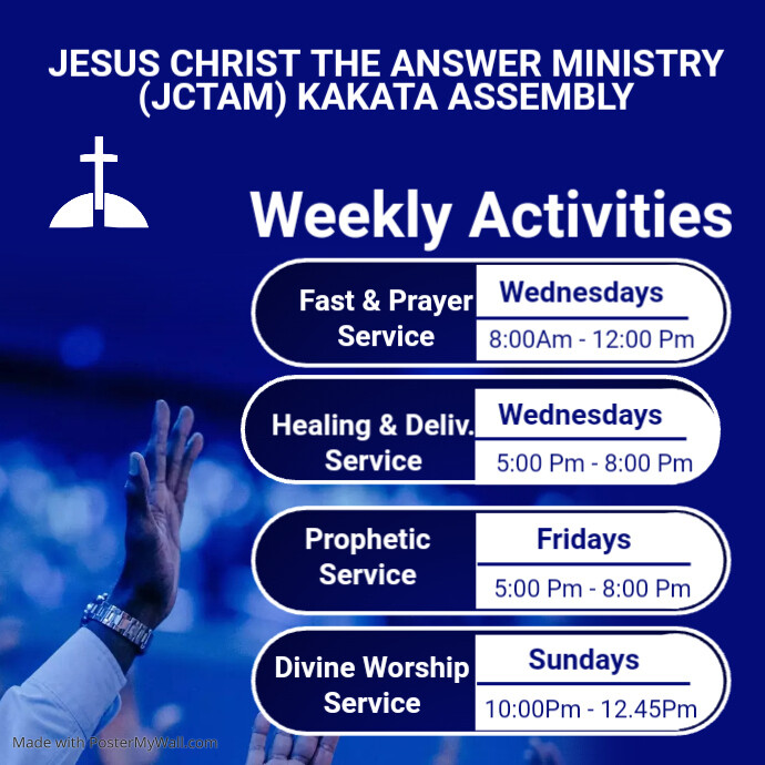 church weekly events flyer | PosterMyWall
