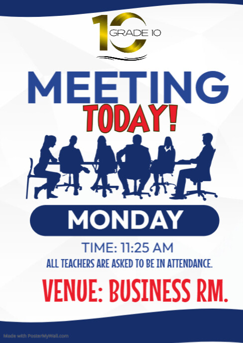 meeting advert | PosterMyWall