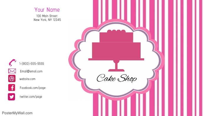 Cake Shop Business Card | PosterMyWall