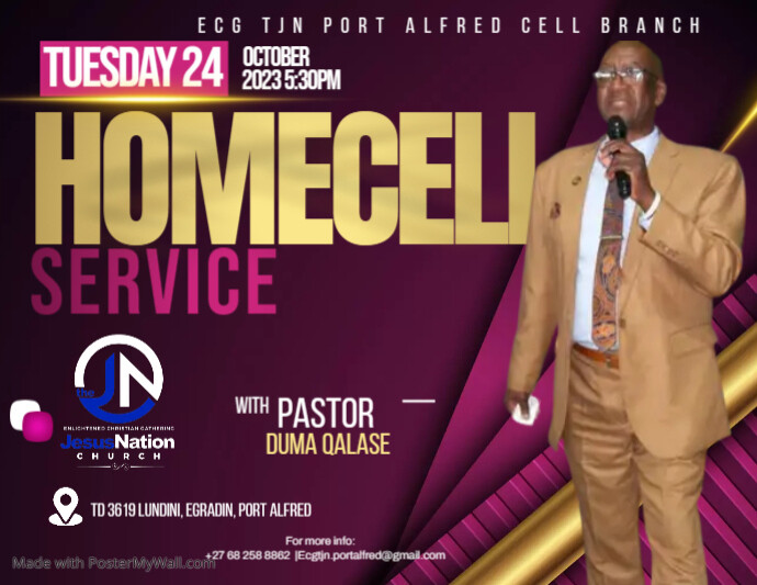 Church Monday Service | PosterMyWall