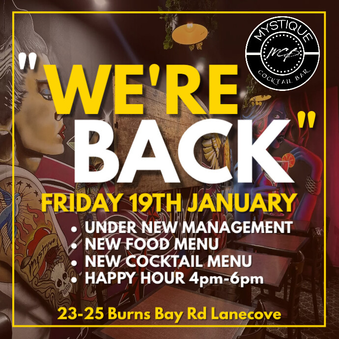 we're back grand reopening restaur
