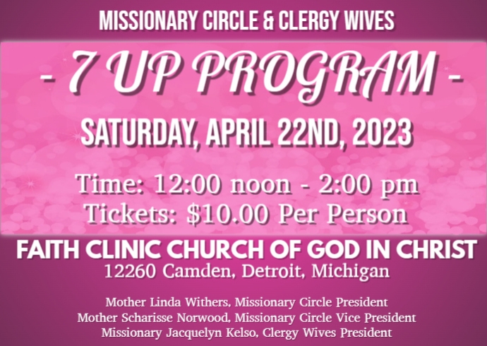 7Up Program Tickets | PosterMyWall