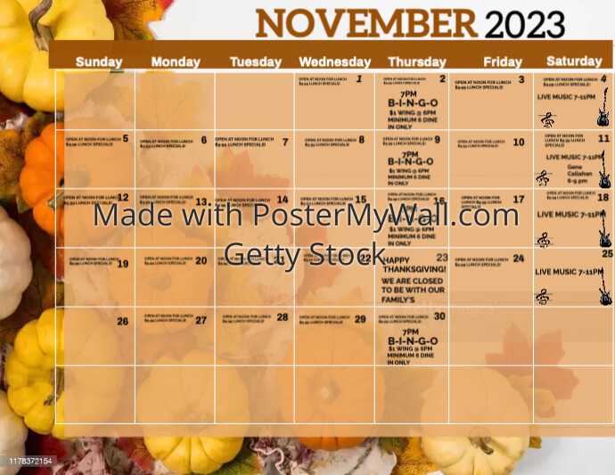 November 2020 Event Calendar Template | PosterMyWall