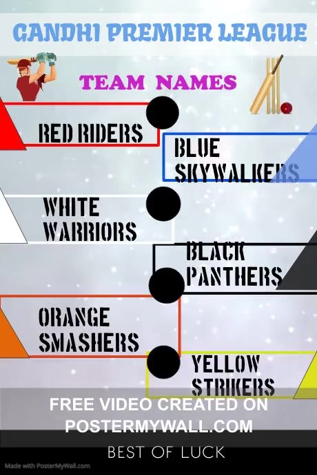 Copy of Team Schedule | PosterMyWall