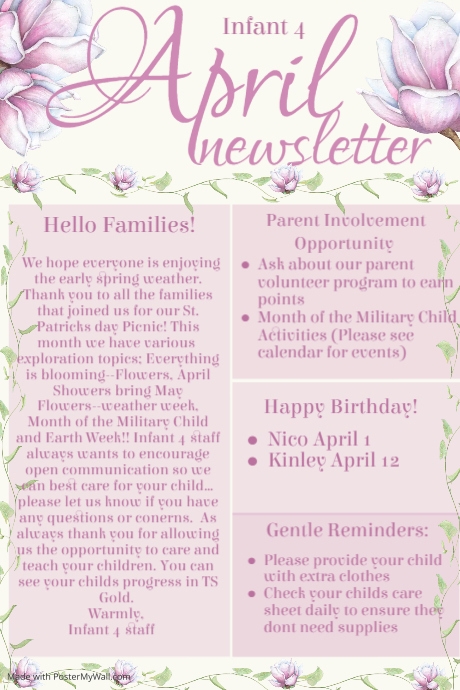April Artistic Newsletter | PosterMyWall