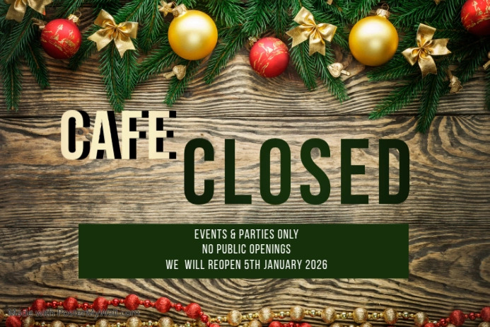 Copy of CHRISTMAS SHOP STORE CLOSED DESIGN TEMPLATE | PosterMyWall