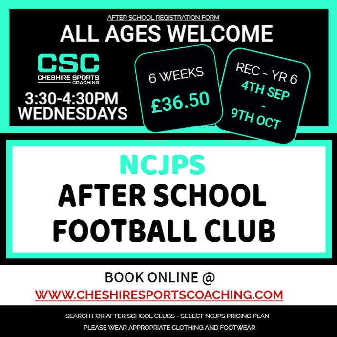 Copy of NCJPS Afterschool Club | PosterMyWall