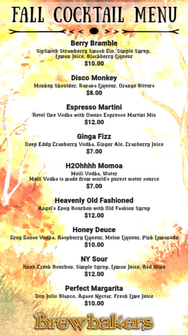 Copy of Fall Cocktails 2023 | PosterMyWall