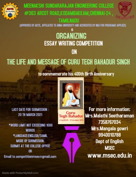 Copy of Copy of Essay Writing Contest Flyer Template | PosterMyWall