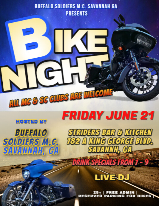 Copy of Bike Night Flyer | PosterMyWall