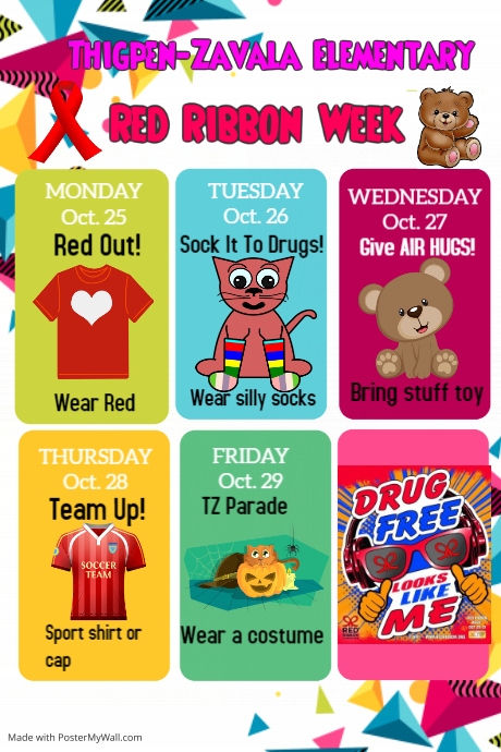 Red Ribbon Week | PosterMyWall