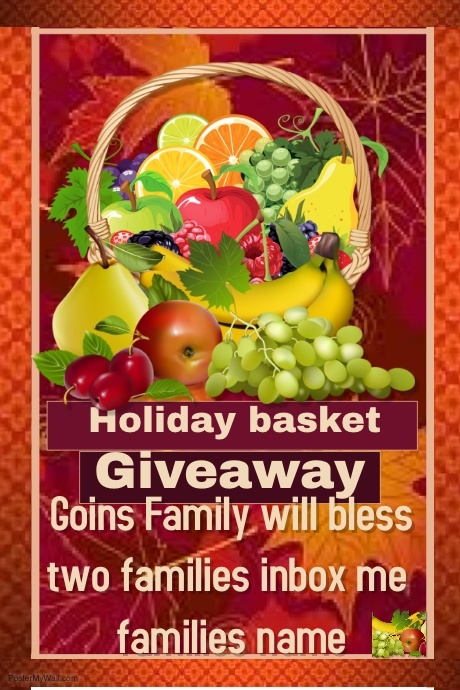 Holiday basket giveaway | PosterMyWall