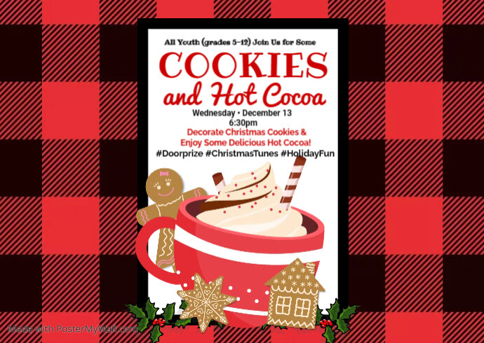 Christmas Cookies and Cocoa Invitation | PosterMyWall