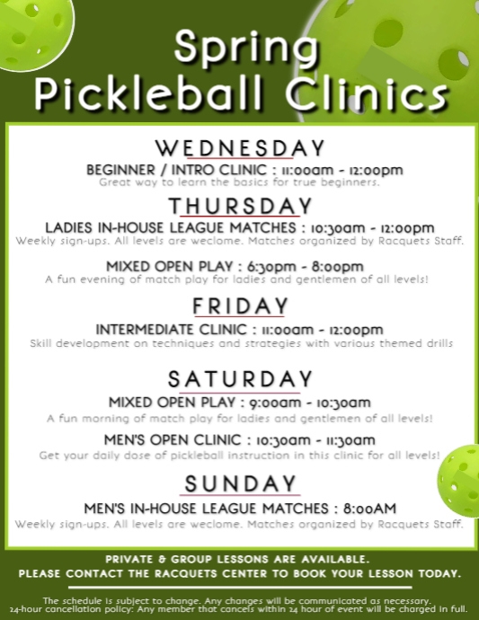 Spring Pickleball 2023 | PosterMyWall