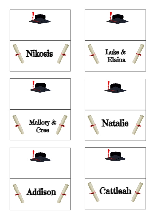 Place Cards | PosterMyWall