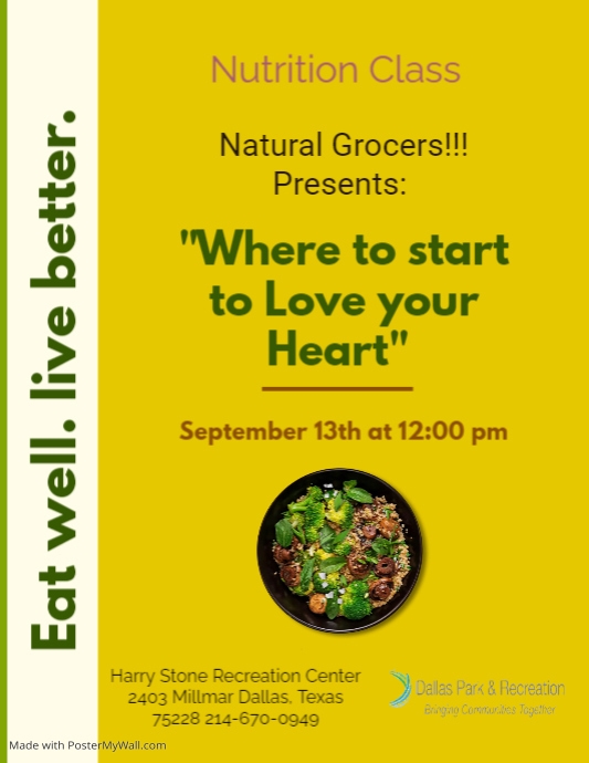 Live Better Healthy Lifestyle Restaurant Flye | PosterMyWall