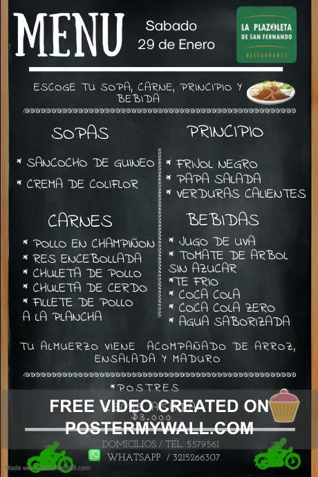 Copia de Set Menu Template | PosterMyWall