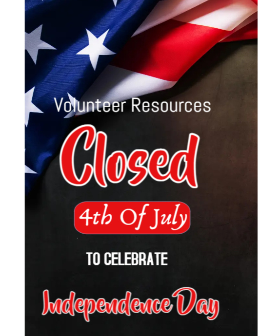 4th of july closed business ad (2) | PosterMyWall