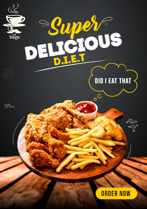 Super Food Menu Poster | PosterMyWall