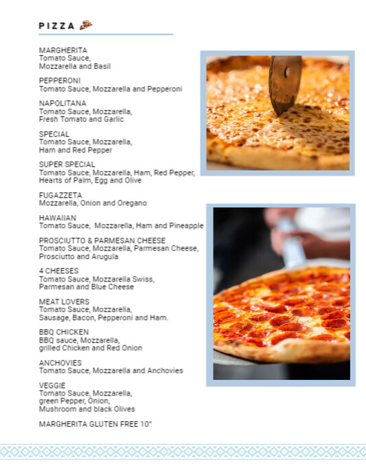 Simple Food Menu - Resto & Lounge Template (4) | PosterMyWall